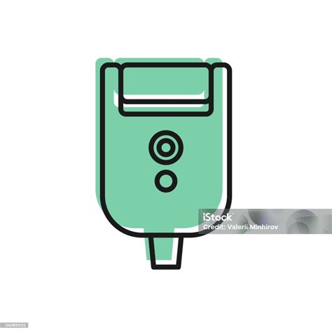 흰색 배경에 고립 된 남성 아이콘을위한 검은 라인 전기 면도날 전기 면도기 벡터 일러스트레이션 개인 장식품에 대한 스톡 벡터