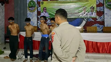 Konvoi Sambil Bawa Sajam 6 Anggota Geng Motor Diringkus Polisi Pasundan Ekspres