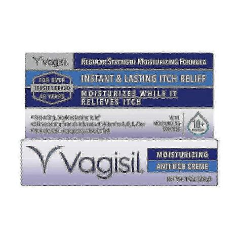 Vagisil Anti-Itch Creme, regulärer Stärke Anti-Itch Creme, 1 Unze ...