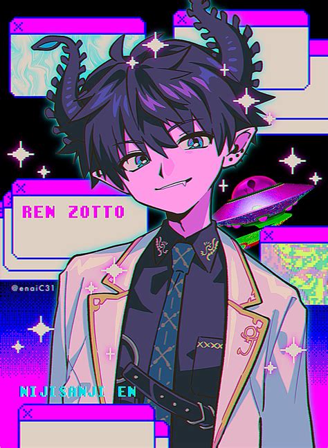 Ren Zotto And Ren Zotto Nijisanji And 1 More Drawn By Menmaenaic31