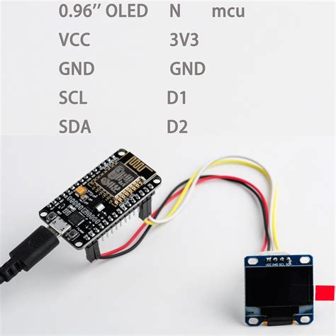 Diymalls 0 96 Inch Oled Display Screen Module I2c Iic Address 0x3c 4pin 128x64 S