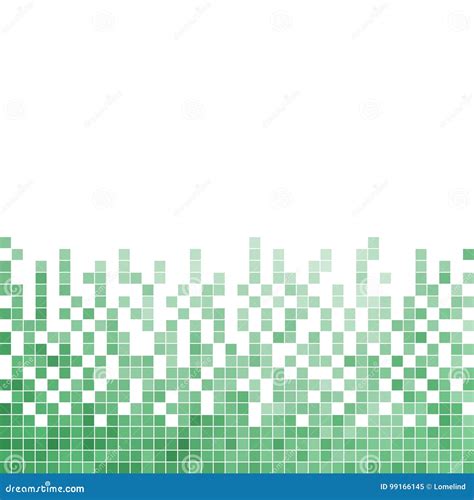 Vector Square Pixel Mosaic Background Stock Illustration Illustration Of Green Mosaic 99166145