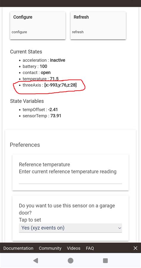 Rule Setup Three Axis States Multipurpose Sensor Devices Hubitat