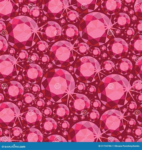 Ruby Seamless Pattern Background Stock Vector Illustration Of