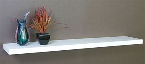 Floating Shelf 1200x250x38mm Matte White Topshelf
