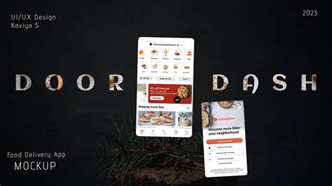 Food Delivery App Mockup Door Dash App Design Behance