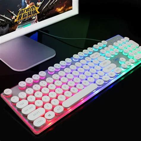 Colorful Crystal Luminous Wired Keyboard Mouse Set At Rs 2600 00 Computer Keyboard Id