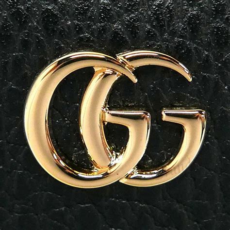 Gucci グッチ 三つ折り財布 プチ マーモント レザー ブラック 523277 Cao0g 1000 Brandol