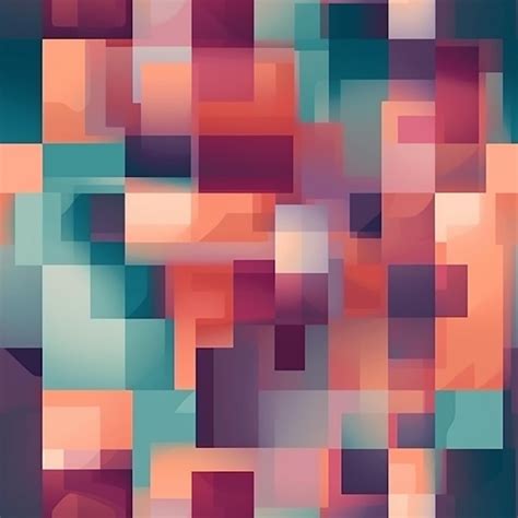 Premium Ai Image Abstract Geometric Background With Squares And