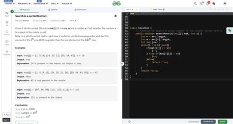 100daysofcode Geekstreak2024 Geeksforgeeks Binarysearch