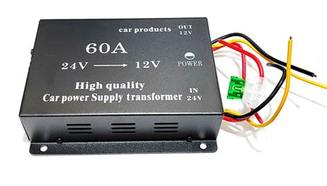 Инвертор автомобильный преобразователь напряжения 24В выходное 12В 720Вт купить по выгодной