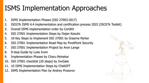 Solution Iso 27001 Implementation Approaches 1 Studypool