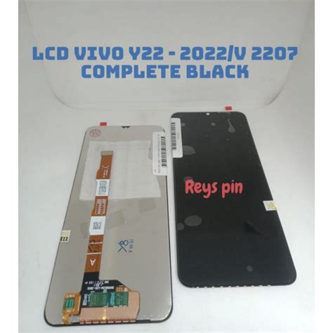Jual LCD VIVO Y22 2022 V2207 COMPLETE BLACK Shopee Indonesia