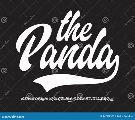 Original Brush Script Font Retro Typeface Vector Stock Vector Illustration Of Vector Handmade