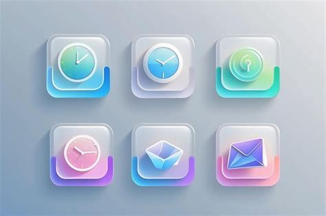Premium Photo 3d Minimal Glass Morphism Ui Icon Set For Website Or