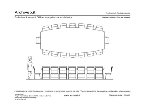 Conference Table Cad Block Free Plans Download