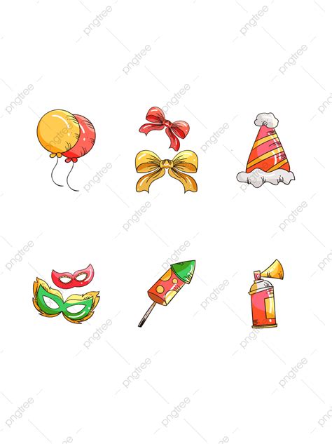 New Years Party Vector Hd Png Images Hand Drawn New Year Party Element Set Hand Draw New Year