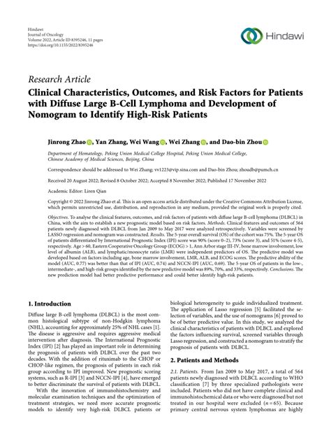 Pdf Clinical Characteristics Outcomes And Risk Factors For Patients