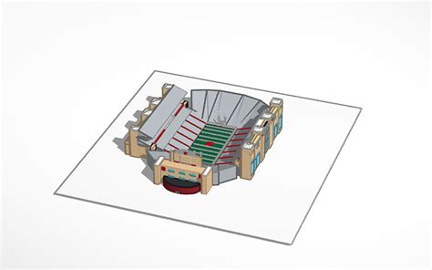 3d Design Memorial Stadium Tinkercad