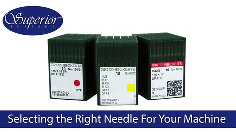 Selecting The Right Needle For Your Industrialcommercial Sewing