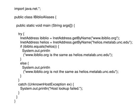 Ppt Import Java Import Public Class Lowportscanner