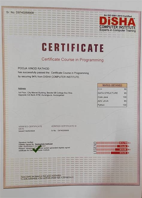 pooja rathod on linkedin i am happy to share that certificate of programming languages such as
