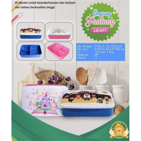 Jual Ompreng Fantasy 3sekat Tepak Makan 3 Sekat Fantasy Shopee Indonesia
