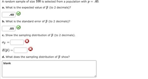 solved a random sample of size 100 is selected from a