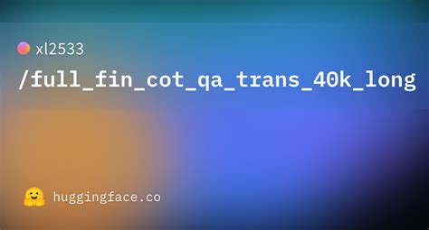 xl2533 full fin cot qa trans 40k long · hugging face