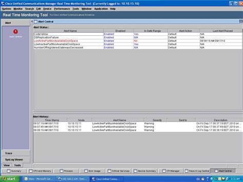 Solved Rtmt Displays Lowactivepartitionavailablediskspace Alert Cisco Community