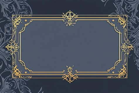 Blank Rectangular Frame Invitation Card Premium Ai Generated Vector