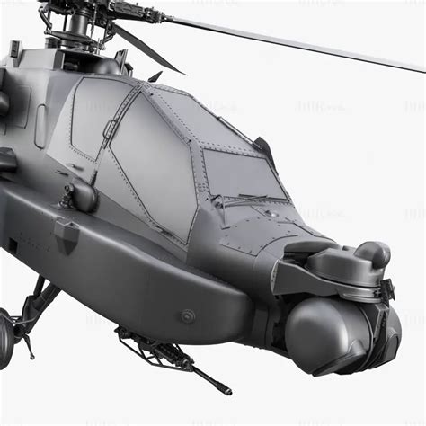 Boeing Ah 64d Longbow Apache Attack Helicopter 3d Model