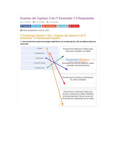Examen Del Capítulo 3 De It Essentials 70 Respuestas Desarrollo De