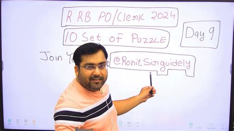 Rrb Poclerk 2024 Puzzle Day 9 10 बजे 10 Puzzles Reasoning By