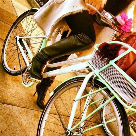 June Saruwatari On Instagram “bicycling W Heels Amps Up Fun Quotient Ha Such A Blast Bicycle