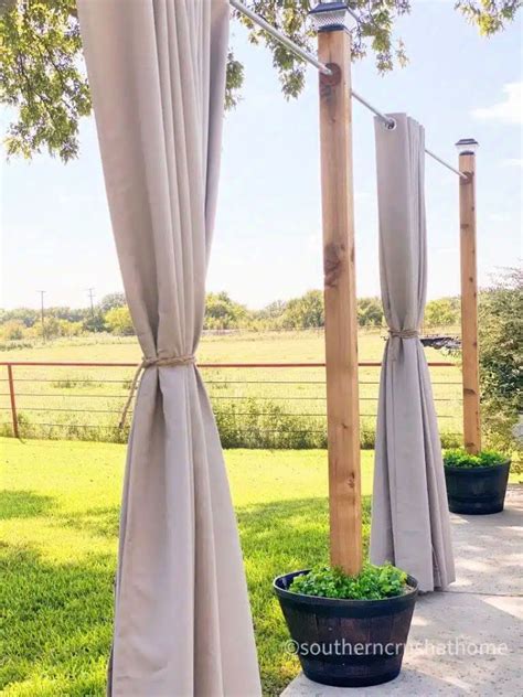 20 Cheap Diy Outdoor Curtains Pergola Curtain Ideas