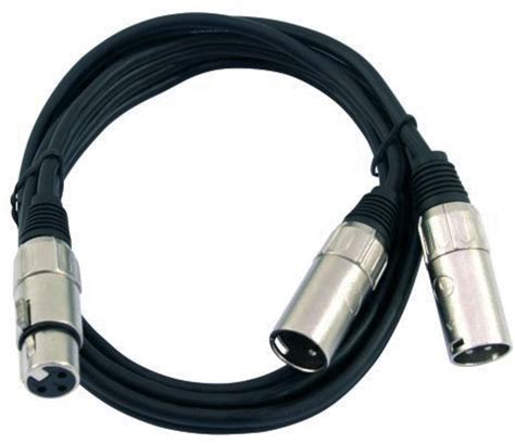 Omnitronic 30225205 XLR Adapterkabel 1x XLR Bus 3 Polig 2x XLR