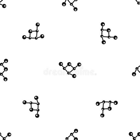 Molecule Structure Pattern Seamless Black Stock Vector Illustration Of Chemical Cell 98452064