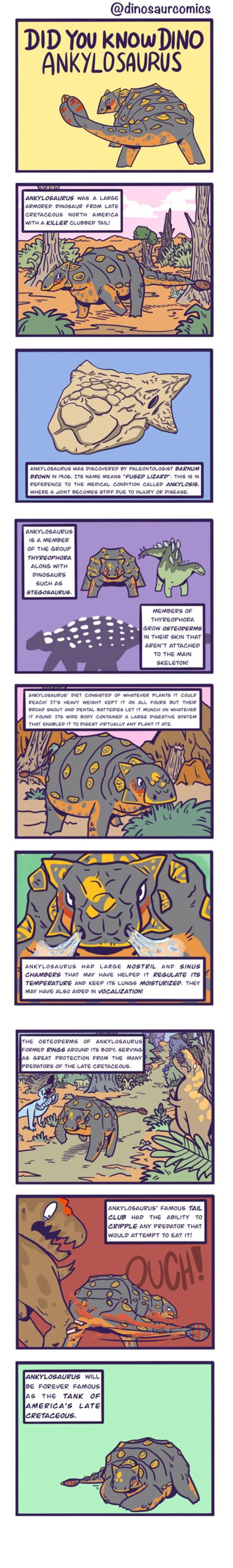 Heres A Comic I Did On Ankylosaurus Dinosaurs