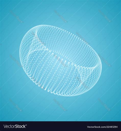 Torus Consisting Points Connection Royalty Free Vector Image
