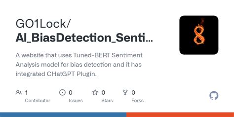 github go1lock ai biasdetection sentimentanalysis a website that uses tuned bert sentiment