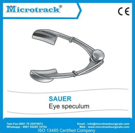 Sauer Eye Speculum Microtrack Surgicals