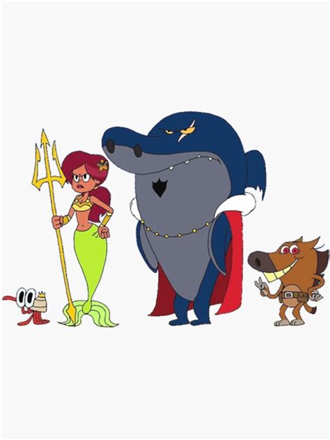 Zig And Sharko Sticker For Sale By Skylapaceart Redbubble