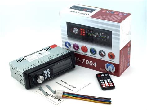 Автомагнитола МР3 DEX 7004 USB, SD, FM, AUX, Магнитола со Съемнойй ...