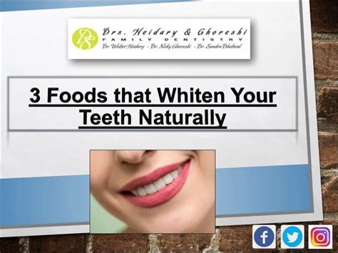 Ppt Foods That Can Whiten Your Teeth Naturally Powerpoint