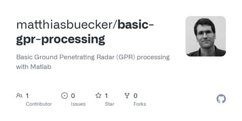 Github Matthiasbueckerbasic Gpr Processing Basic Ground Penetrating
