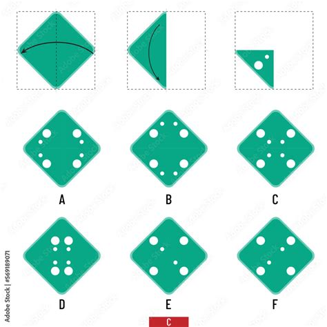Paper Cutting Paper Folding IQ Test Intelligence Questions Visual Intelligence Questions