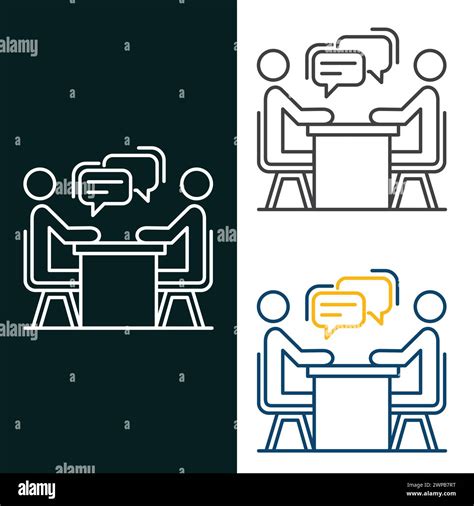 Interview Vector Illustration Icon Design Stock Vector Image And Art Alamy