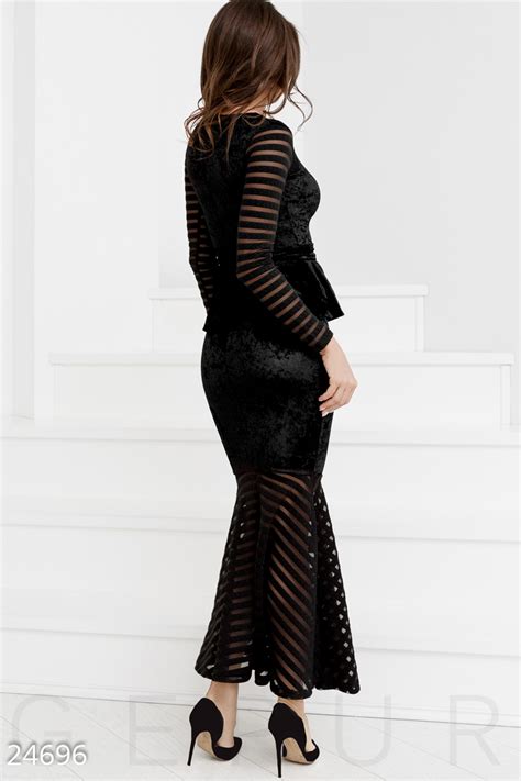 Бархатное платье годе арт 24696 ♡ интернет магазин Gepur