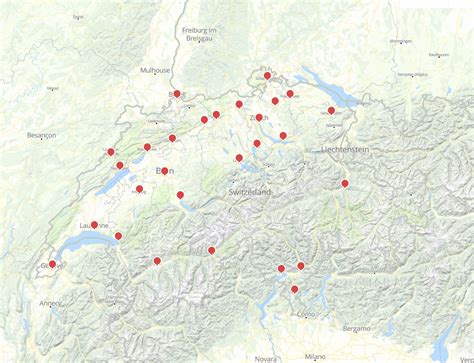 Schweizer Karte Schweiz Tourismus